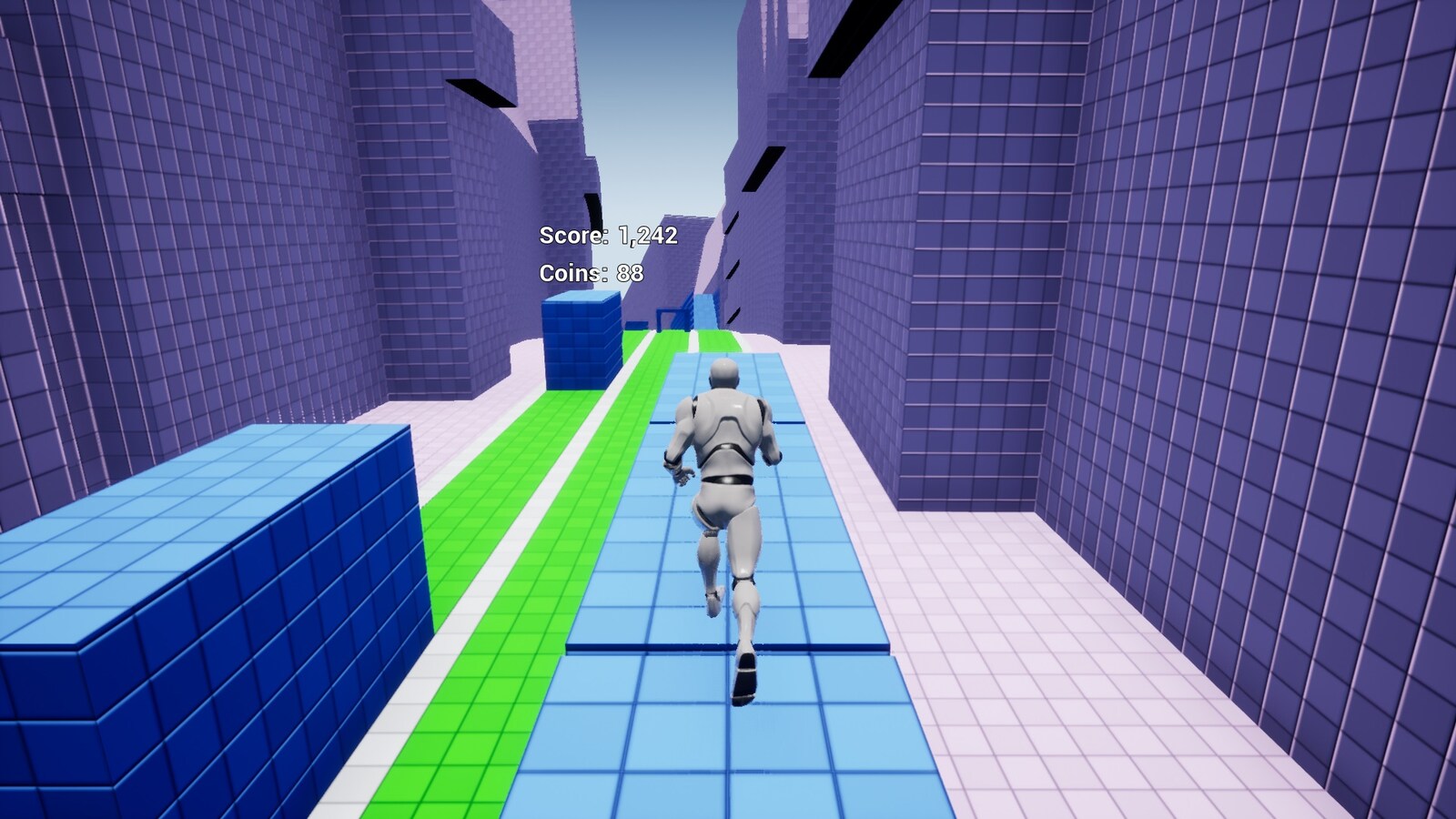 Endless Runner BP Template in Blueprints - UE Marketplace